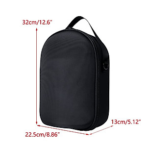 VR Storage Bag Compatible for PICO 4, Carrying Case Cover for VR Gaming Headset Controller Protective Hard Travel box for Virtual Reality Headsets Shockproof Suitcase Pouch (black and grey)