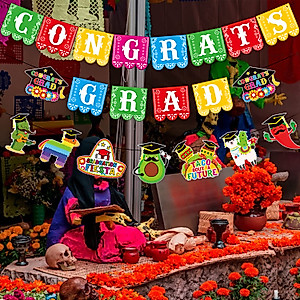 Mexican Graduation Party Decorations 2025, Fiesta Theme Congrats Grad Banner Class of 2025 Garland, College High School Senior Taco Bout A Grad Graduate Party Decoration