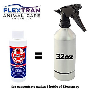 Ring Out - Control and Help Ringworm for Cats, Dogs, Sheep, Goats, Cattle, Horses, all Pets and Livestock makes 32 oz. of Spray