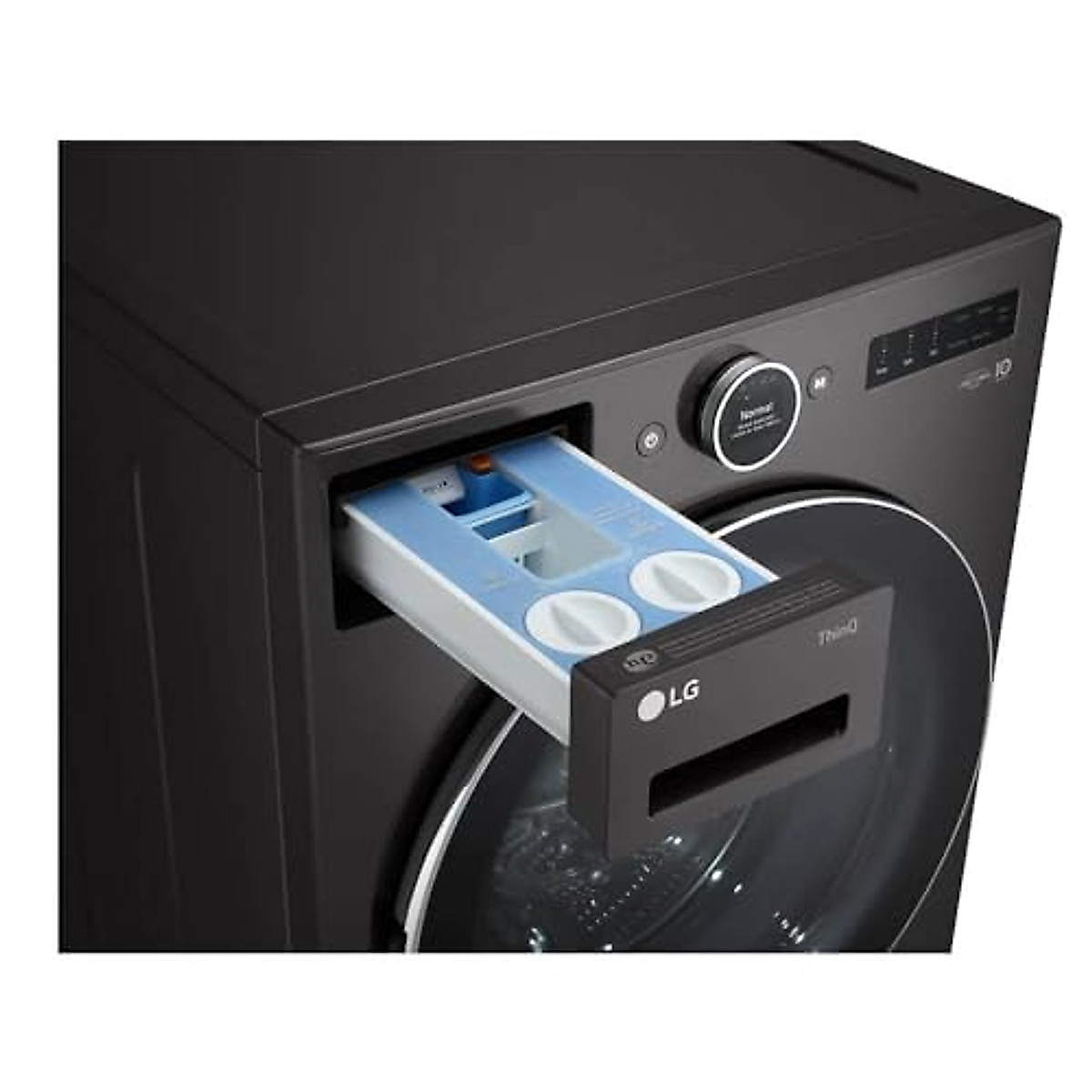 LG WM6700HBA 5.0 Cu. Ft. Black Steel Front Load HE Stackable Smart Washer