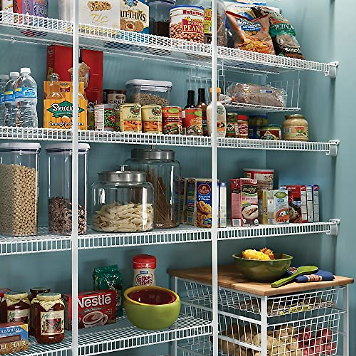 ClosetMaid 21932 Pre-Loaded 2-Inch Side Wall Brackets with Anchors for Wire Shelving, 500-Pack, White, 500 Count