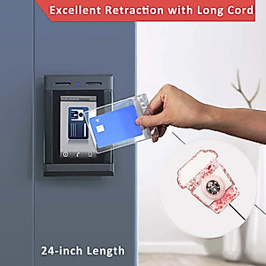 Badge Reel Retractable for Nurses, Cute ID Badge Holder with Alligator Clip for Students (Pink-1pc)