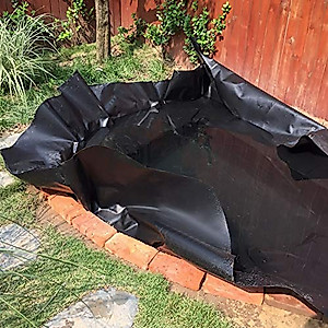 Ogrmar 10 x 13ft LDPE Pond Liner,20 Mil Pond Skins for Fish Ponds,Water Features,Fountains,Waterfall and Water Gardens,Black(10 x 13ft)