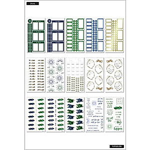 The Happy Planner Sticker Pack for Calendars, Journals and Projects –Multi-Color, Easy Peel – Scrapbook Accessories – Hustle & Heart Work from Home Theme – 30 Sheets, 737 Stickers Total