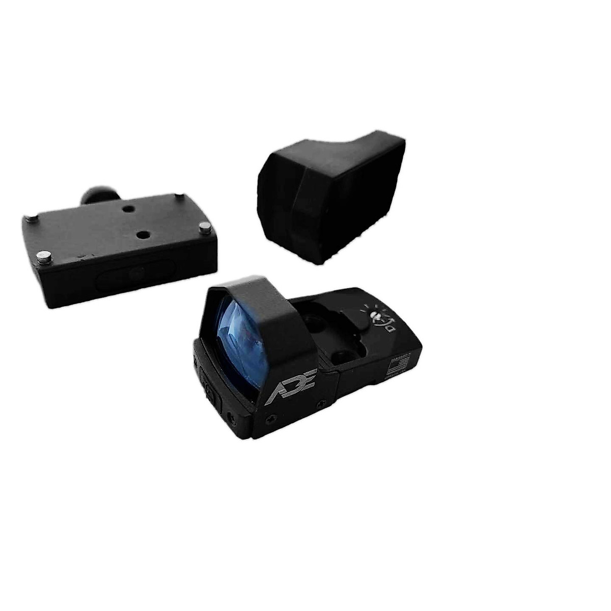 Ade Advanced Optics RD3-006B Green Dot Sight for Handgun with Removeable Pictinny Base