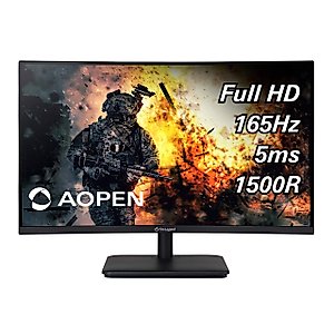 AOPEN by Acer 27HC5R Pbiipx 27" 1500R Curved Full HD (1920 x 1080) VA Gaming Monitor with AMD Radeon FREESYN