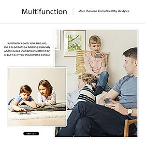 Fassbel Sherpa Throw Blanket Digital Printing Reversible Super Soft Lightweight Blanket Warm Microfiber All Season Blanket for Bed or Couch (50"x60", Snowman)