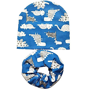 Baby Hat Cotton Baby Hat Scarf Set for Girls and Boys Fit 7 Months-4 Years Old…