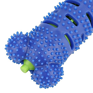 YZSHILIUHUA Silicone Blue Green Pet Molar Tooth Cleaner Brushing Stick, Dog Toothbrush Toy for Effective Dental Care, Soft Silicone Chew Toy for Teeth and Fresh Breath