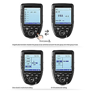 Godox XPro-S Compatible for Sony TTL Wireless Flash Transmitter Trigger 1/8000s HSS TTL-Convert-Manual Function Large LCD Screen Slanted Design 11 Customizable Functions