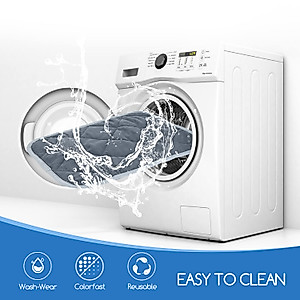 Nobleza Self Warming Pet Pad, Super Soft Plush Dog Crate Pad for Travel or Home, Washable Anti-Slip Kennel Mat for Large Medium Small Dogs and Cats, 45" × 28" Grey