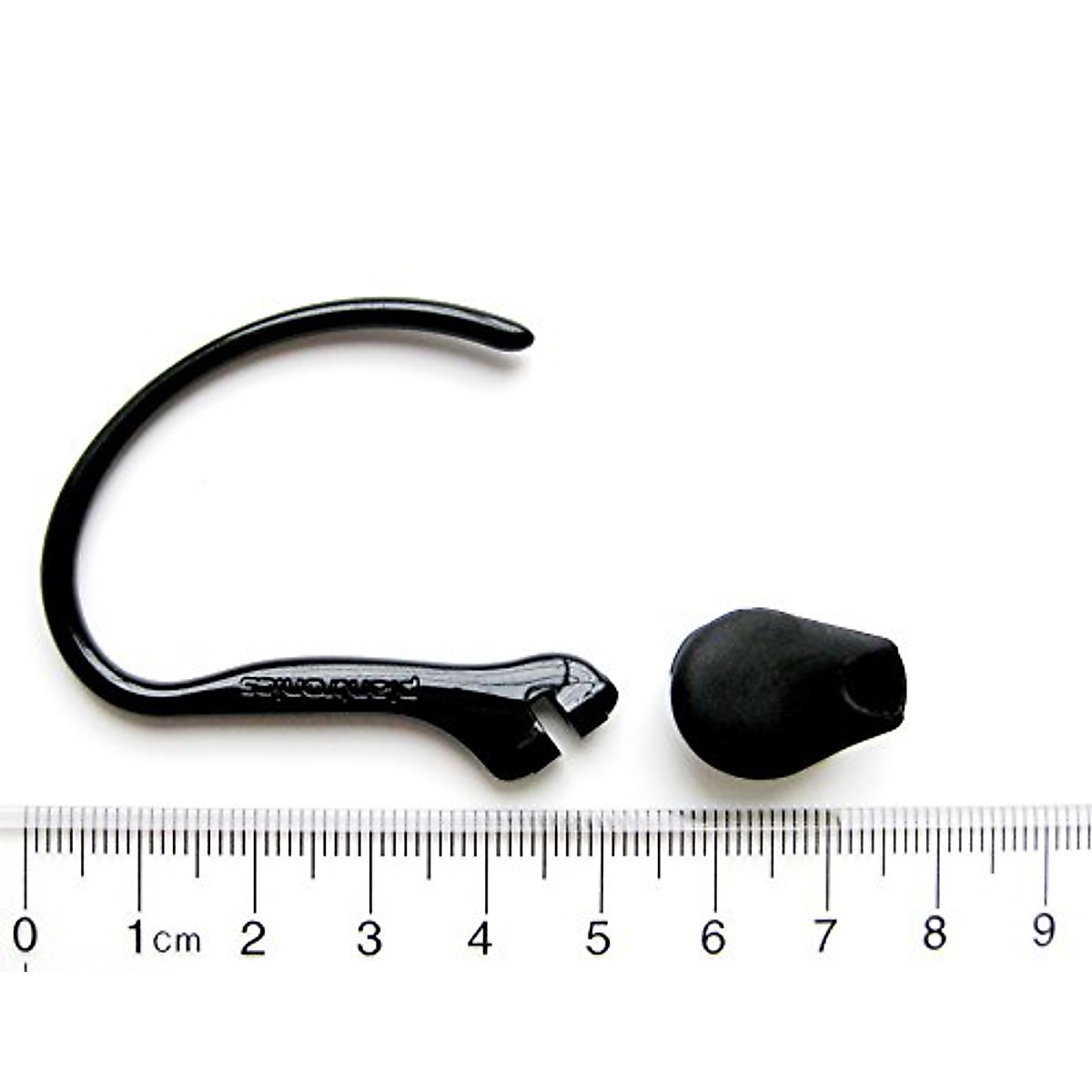 Replacement Set 2 Earhooks with Metal Pins and 2 Eartips Adapters Compatible with Plantronics M50 M24 M20, Voyager 520 521 835, Explorer 220 235 240 242 243 245 320 330 340 350 360 370 395 Headsets