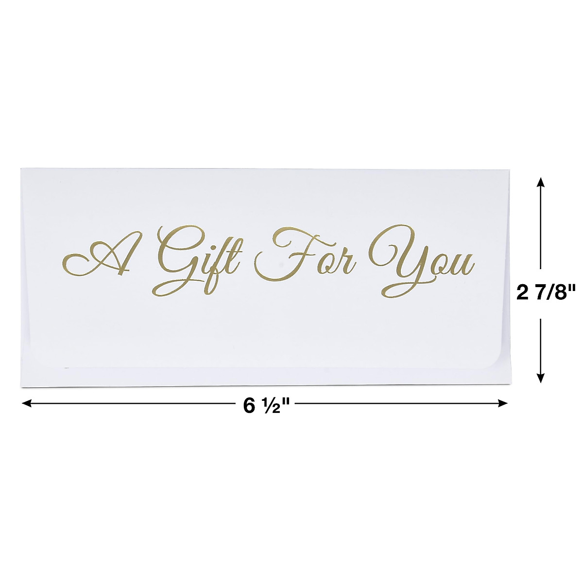 Gift Boutique - 100 Christmas Currency Envelopes Holiday Money Gift Envelope Holder Enclosure A Gift For You Gold Design 2 7/8” x 6 ½” for Cash Check Coin Note Mailing Gifts Office Wedding Party Favor