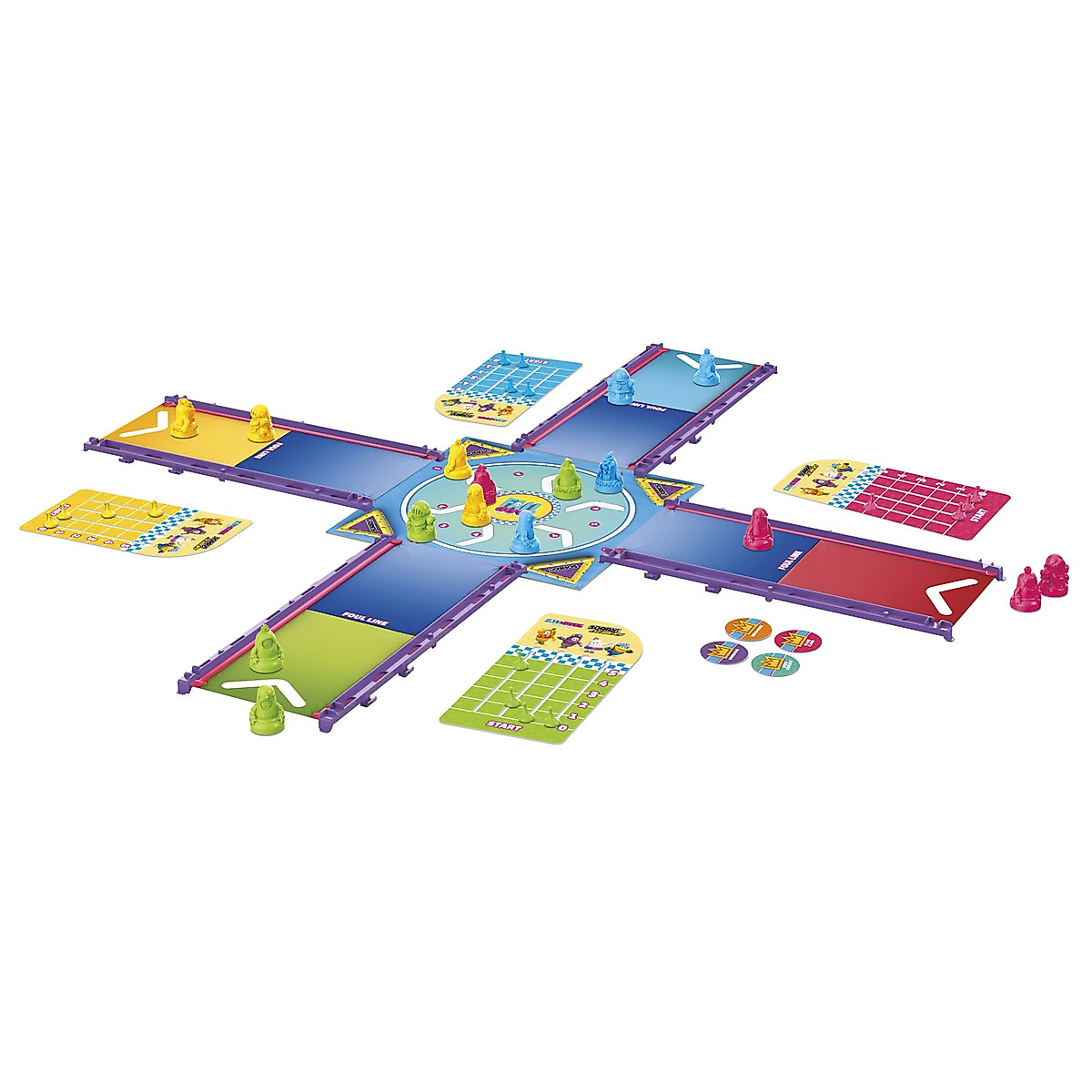 Hasbro Gaming Sorry! Sliders Fall Guys Ultimate Knockout Board Game for Kids Ages 8 and Up, Exciting Twist on The Classic Hasbro Family Board Game