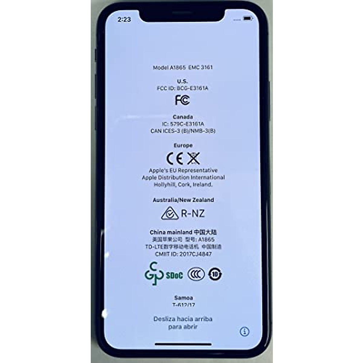 Apple iPhone X, 256GB, Silver - For GSM (Renewed)