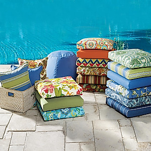 BrylaneHome Outdoor Weather Resistant High Back Adirondack Chair Cushion Patio Seat Padding Patio Yard - 44" L X 18" W X 2" H - Geranium