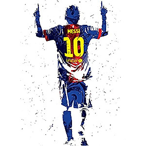 Kai'Sa Lionel Messi Figure Poster Art Print Posters 18×24 Inches Unframed Poster Print