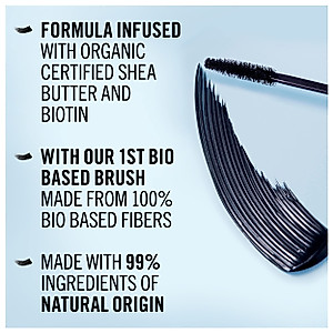 Rimmel London KIND & FREE Mascara, Vegan Formula, Volumizing, Waterproof, 002, Black Brown, 0.23oz