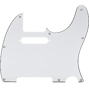Fender Modern Pickguard, Telecaster, 8-Hole - White 3-Ply
