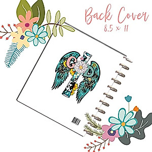 Faith With God All Things Are Possible Christian Bible Womens Weekly Planner Organizer Calendar Journal, 8.5 x 11 Disc Bound Ring Binder, 60 pages, Laminated Covers, Stickers