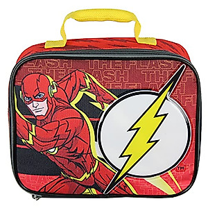 DC Comics The Flash Character Lightning Bolt Logo Insulated Lunch Box Tote