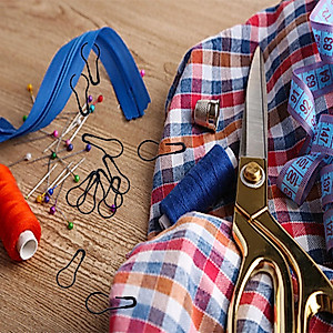 Transun Moo 500Pcs Black Safety Pins 0.8" Metal Bulb Pins Gourd Pin Clothing Tag Pins Calabash Pin for DIY Craft, Home Accessories