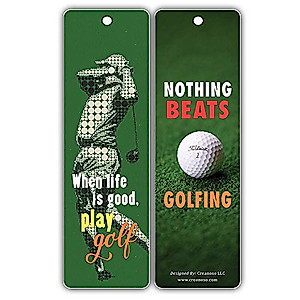 Golf Bookmark Cards (30-Pack) – Stocking Stuffers Goft Gifts for Golfers, Adult Men & Women – Golf Tournament Supplies – Book Clubs Reading