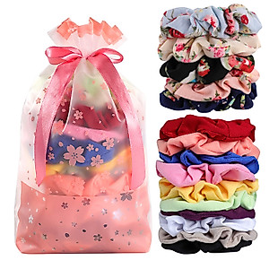Hair Scrunchies Cotton Elastic Hair Band 15 Pcs Scrunchies for Hair Accessories for Women or Girls