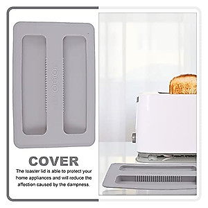 2 Slice Toaster Lid Toaster Cover 2 Slice, Bread Toaster Silicone Dust Cover Toaster Lid for Kitchen Coffee Shop Restaurant Toaster Appliance, Top Cover for Bread Machine