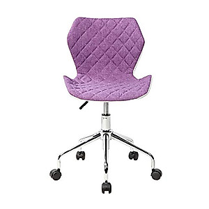 Techni Mobili Modern Height Adjustable Office Task Chair, Purple