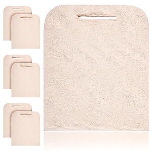 ABC Terry Cloth Pot Holders for Kitchen 9 x 12 Inch. Pack of 12 Natural Color Hot Pads for Kitchen. Washable Pot Holder with Hand Hole. Thick Cotton 460 F Heat Resistant Pot Holders