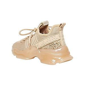 Steve Madden Women's Maxima Sneaker, Blush Multi, 8.5