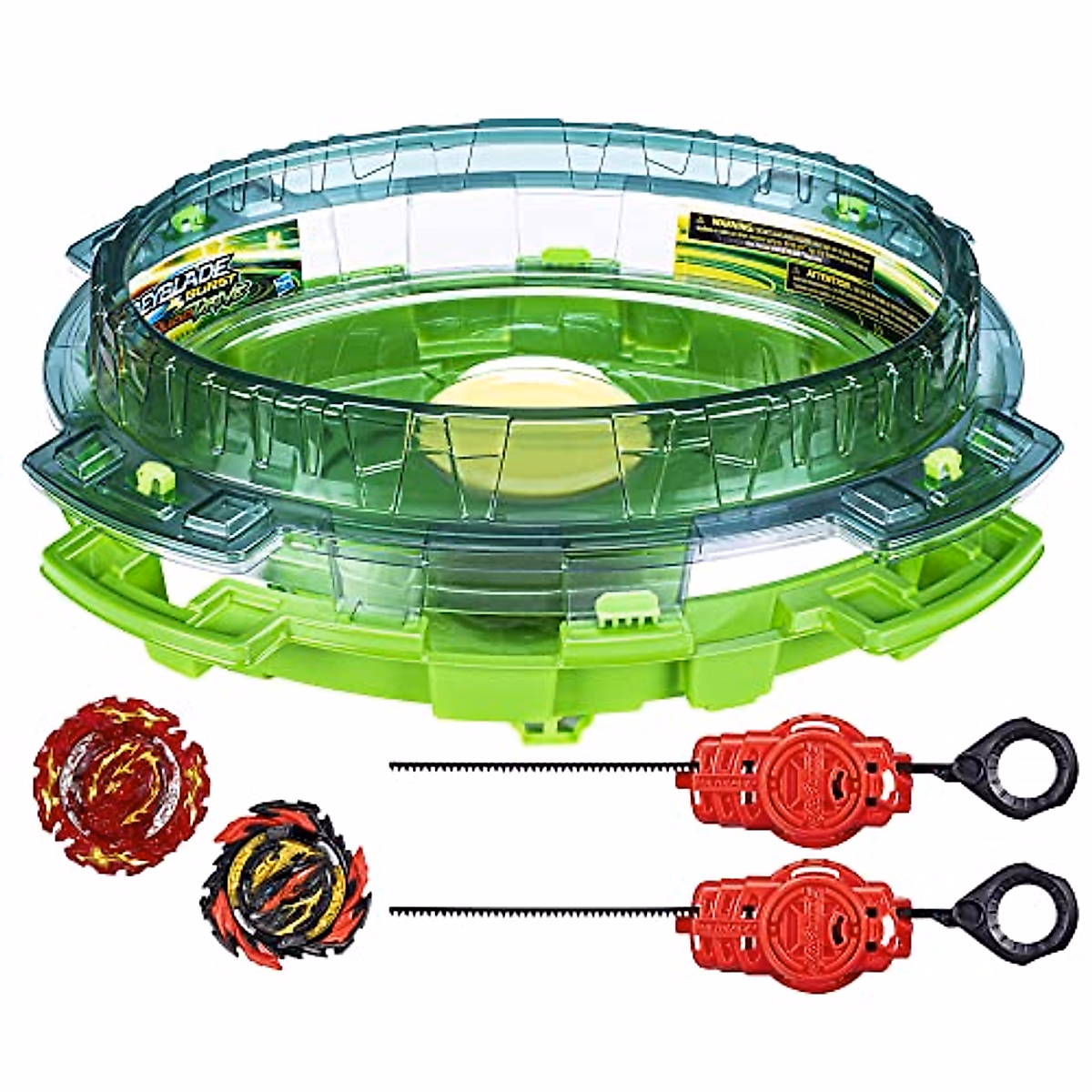 BEYBLADE Burst QuadDrive Interstellar Drop Battle Set, Set Stadium, 2 Battling Tops and 2 Launchers, Toys for 8 Year Old Boys & Girls & Up