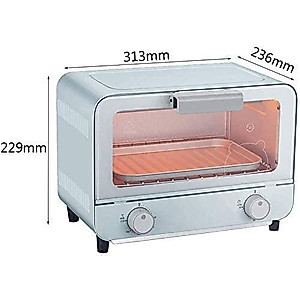 9L Mini Oven,Adjustable Temperature 60-230 ℃ and 30 Minutes Timer Multifunctional Home Baking Oven Baking Cake Convection Countertop Toaster Oven (Blue)