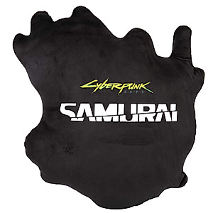 JINX Cyberpunk 2077 Samurai Pillow Plush, Multi-Colored, 14.8" Wide x 16.5" Tall