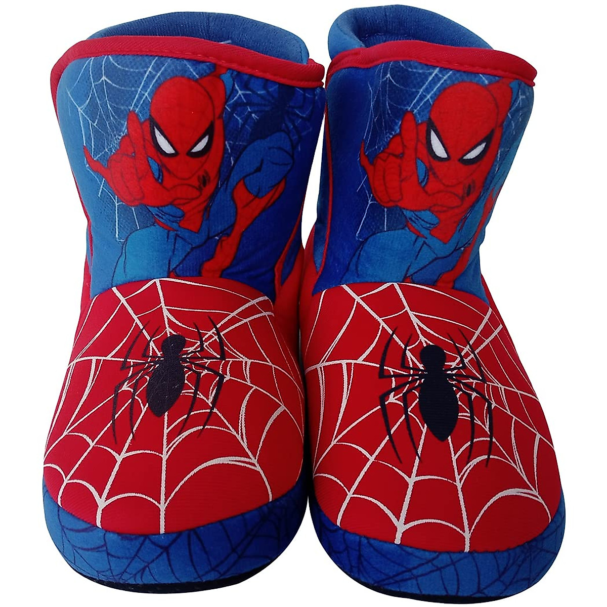 Marvel Boy's Spider-Man Slipper Booties (Red/Blue, Numeric 11)
