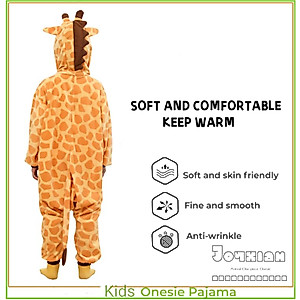 Joyxiam Kids Onesie Animal One Piece Pajamas Halloween Christmas Cosplay Costume Cartoon Pjs (4T)