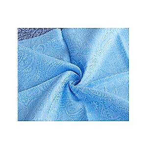 COOUSML Mens Soft Cotton Handkerchiefs Paisley Assorted Hankies Gift Set