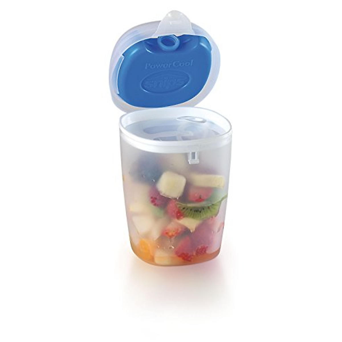 Snips Porta Yogurt | Contenitore Refrigerato Con Cucchiaino | Lunch Box | Contenitori per Cibi | 0,5 LT | Colore Azzurro | Coperchio con Chiusura di Sicurezza | Made In Italy | Bpa Free