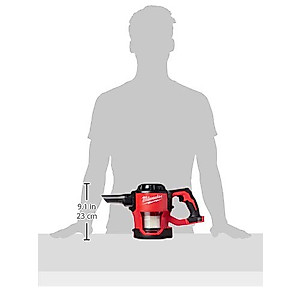 Milwaukee 0882-20 M18 Lithium Ion Cordless Compact 40 CFM Hand Held Vacuum w/ Hose Attachments and Accessories (Batteries Not Included, Power Tool Only)