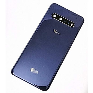 V60 ThinQ Back Glass Cover Replacement Housing Door with Tape Parts for LG V60 ThinQ V600 5G All Model with USB to Type-c Cable + Tools (Classy Blue)