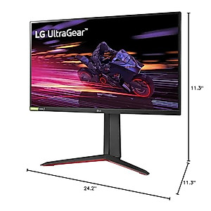 LG 27GP750-B 27” Ultragear FHD (1920 x 1080) IPS Gaming Monitor w/ 1ms Response Time & 240Hz Refresh Rate, NVIDIA G-SYNC Compatible with AMD FreeSync Premium, Thin Bezel, Tilt/Height/Pivot Adjustable