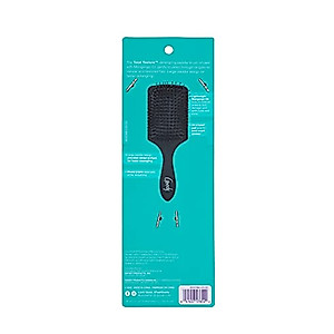 Goody Total Texture Mongongo Oil Brush - Oil Infused Detangler Adds Luster and Shine and Protects Hair - Pain-Free Hair Accessories for Women and Girls - Durable for Everyday Use - Black