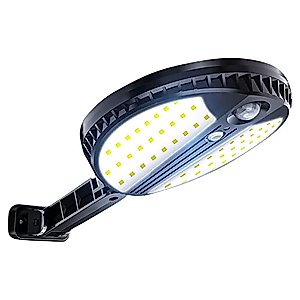OAQZGBVK 2Pack Super Bright Solar Street Lights Outdoor with Remote Wireless IP65 Waterproof LED Security Light for Road Yard Parking lot and Garage