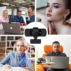 2K Full Hd Webcam,Laptop Desktop Camera for Conference and Video Call,Pro Stream Webcam with Plug and Play Video Calling,Built-in Mic, As Valentines Day Gifts for Him Her