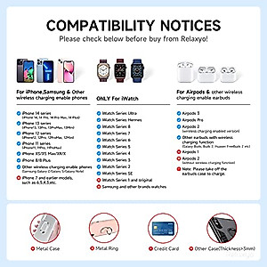 Wireless Charger 3 in 1, Foldable Magnetic Wireless Charging Station Travel Charging Pad, Compatible with iPhone 14 13 12 11 Pro/Max/XR/X, for Apple Watch/iWatch Ultra/8/7/6/SE/5/4, Airpods 3/Pro/2