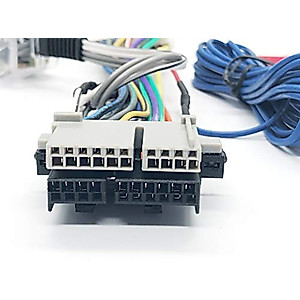 Custom Install Parts Factory Radio Amp Subwoofer Interface Wire Harness + Inline Converter Kit Compatible with Chevrolet
