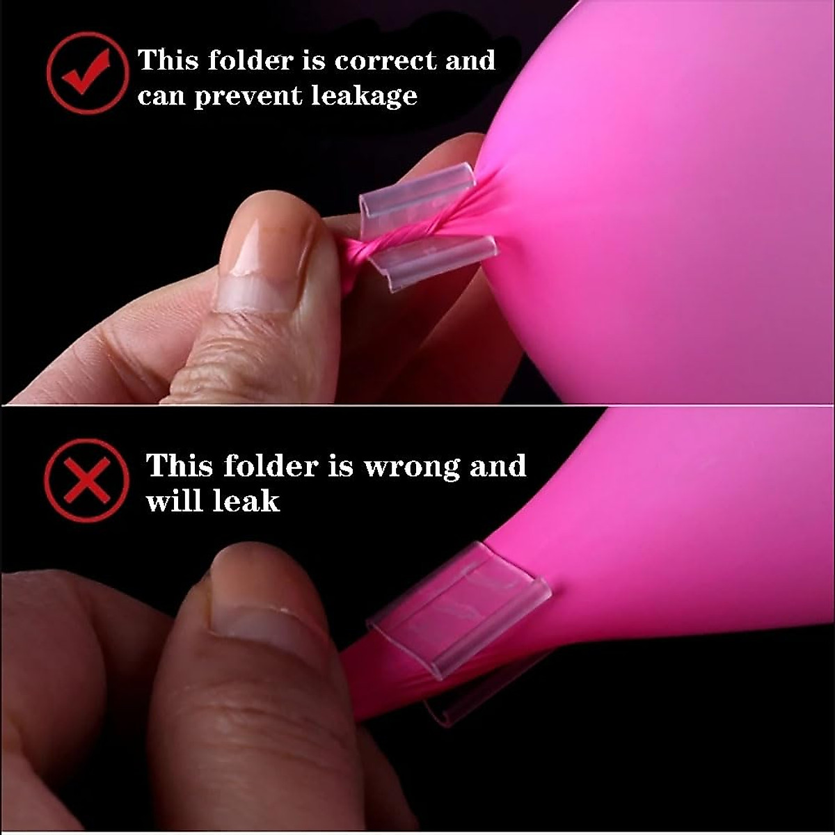 AYLIFU Transparent Balloon V-shaped Clip Plastic V-shaped Balloon Clip Wedding Creative Balloon Clip Wedding Party Halloween Sealed Balloon Clip 150 pieces