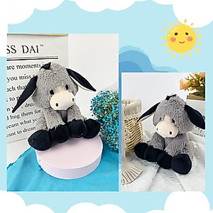 Injoy Group 9” Donkey Stuffed Animals for Newborn Baby,Stuffed Donkey Animal Plush Toys for Boys and Girls,Great Stuffed Donkey Gifts for Birthday,Baby Shower,Mother's Day,Machine Washable