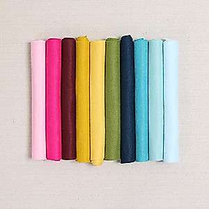 Wool Blend Felt, 10 Sheets 9x12 inch, Rainbow Colors, Twelve Days